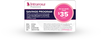 Savings Card & Patient Support Program: INTRAROSA® (prasterone)